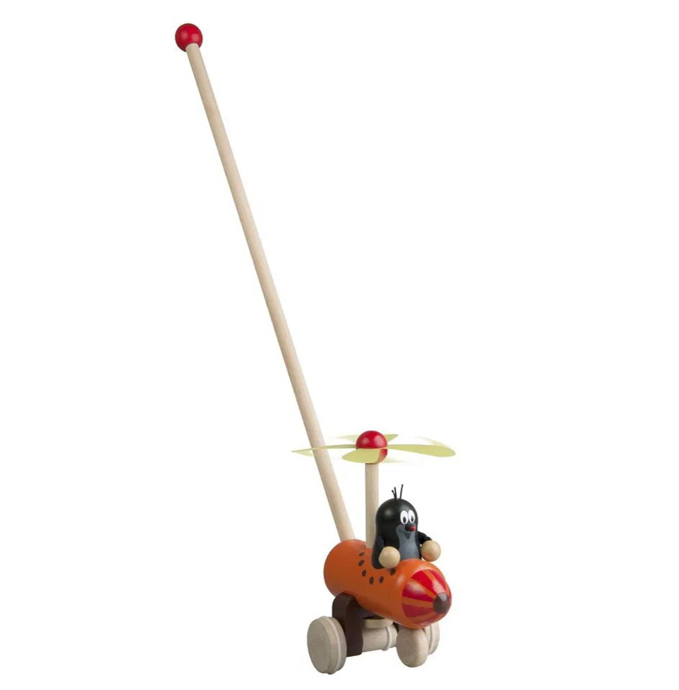 Detoa Little Mole Baby Push Toy Krtecek with Helicopter | Czechmovie