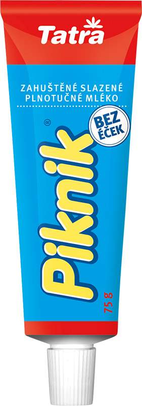 Tatra Piknik Condensed Sweetened Whole Milk 75g | CZECH FOOD